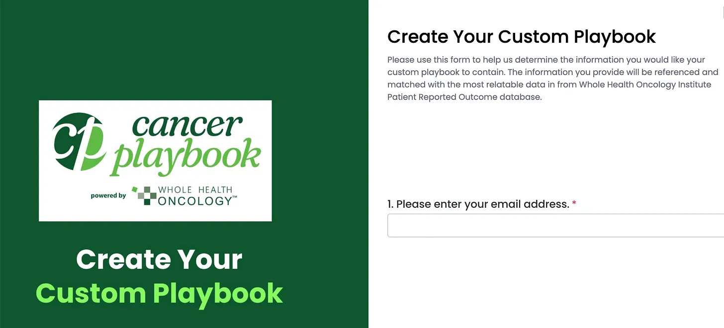 The Cancer Playbook - Holistic Caring